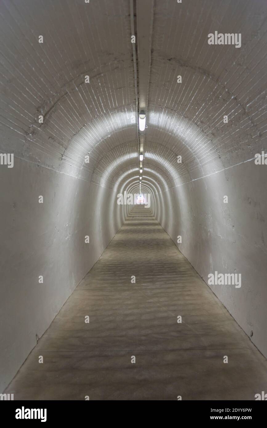 Tunnel leading to Durie Hill Elevator at Whanganui, New Zealand Stock ...