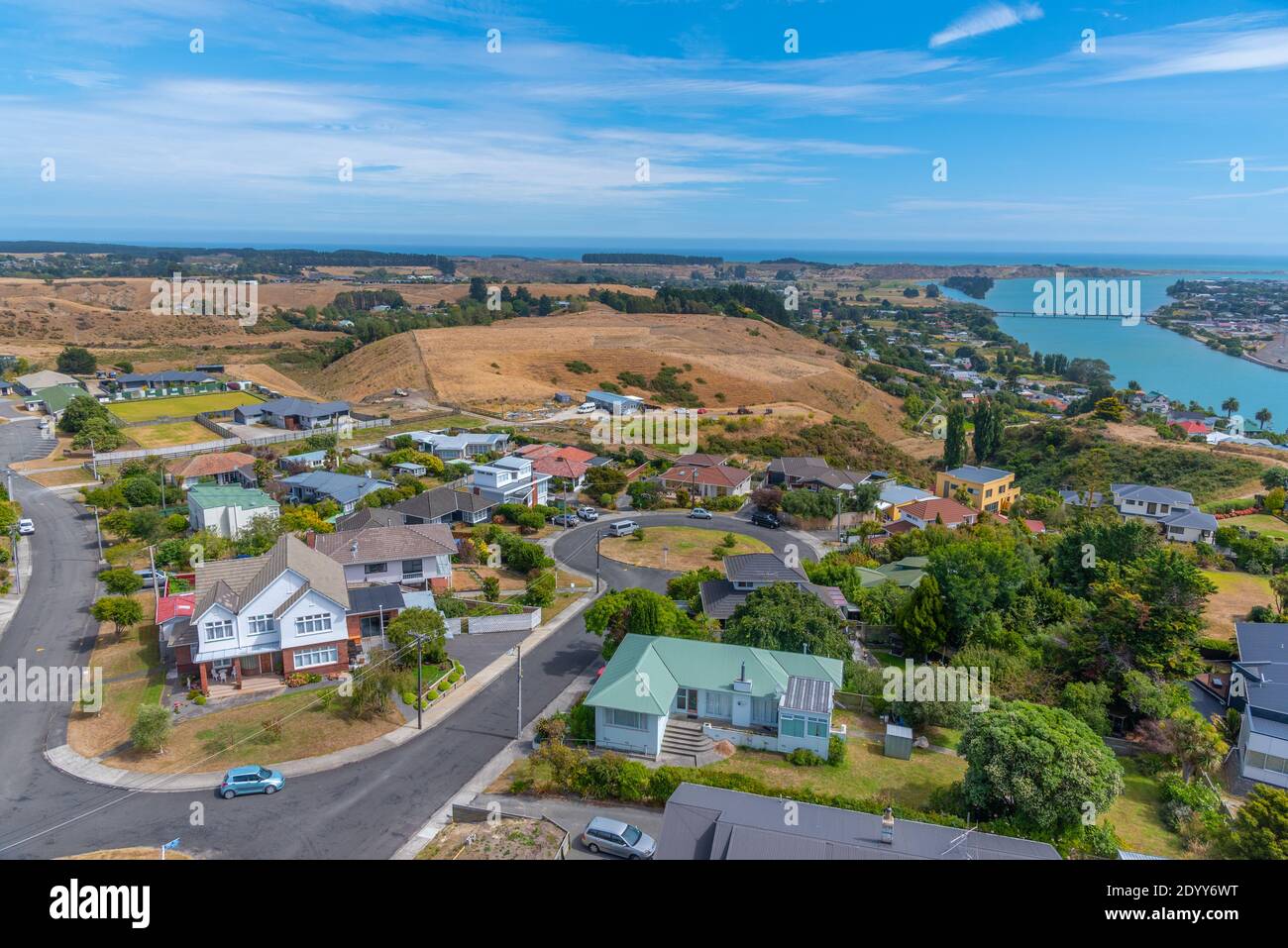 Aerial view of Whanganui, New Zealand Stock Photo - Alamy