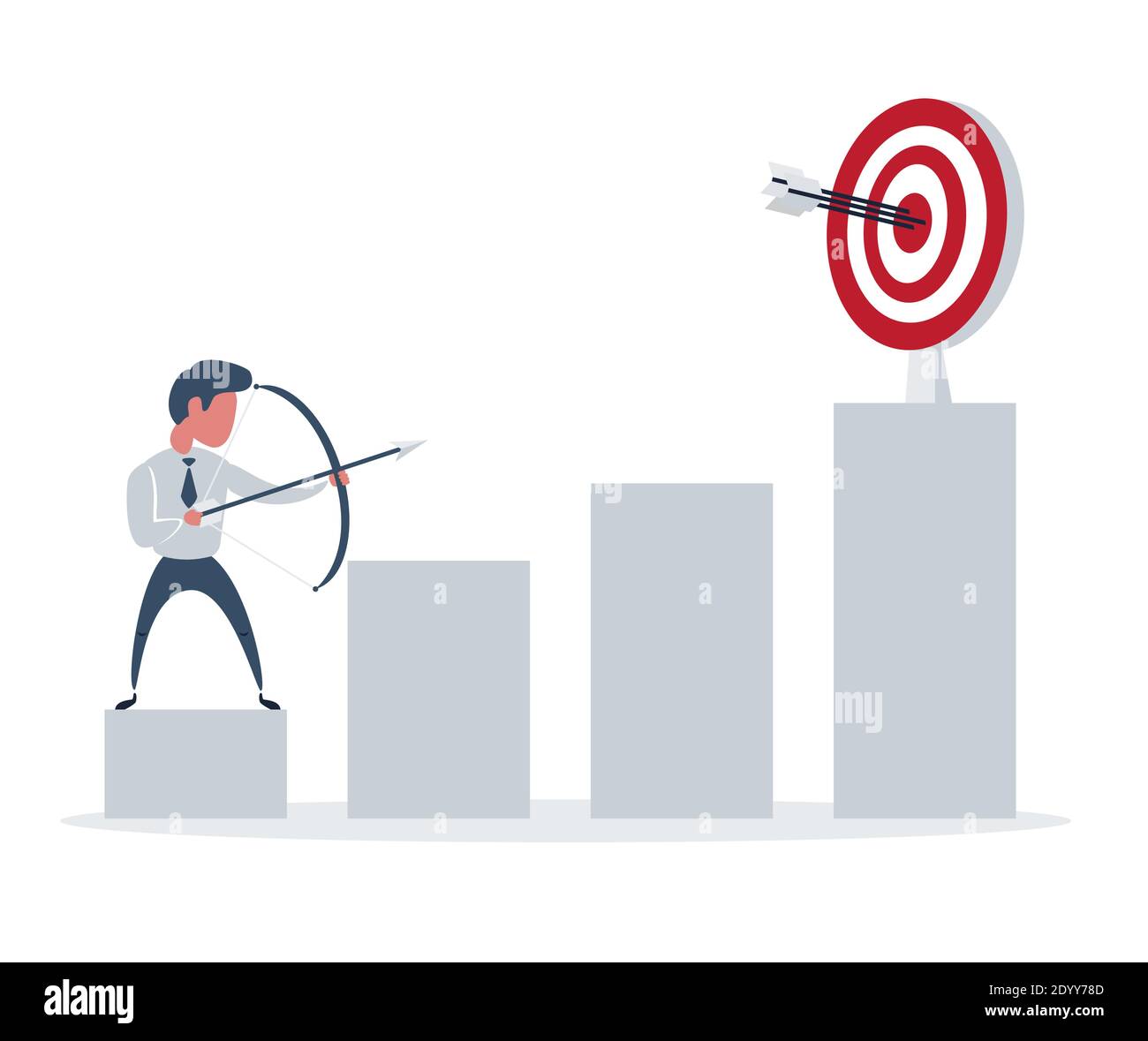 Shot with a bow and arrow Stock Vector Images - Alamy