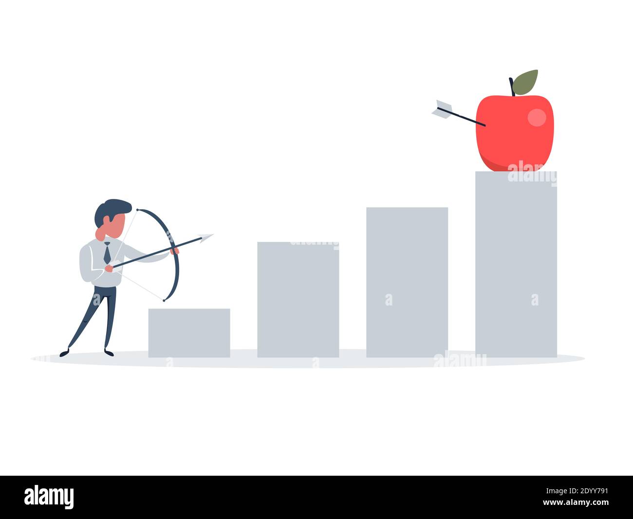 Shot with a bow and arrow Stock Vector Images - Alamy