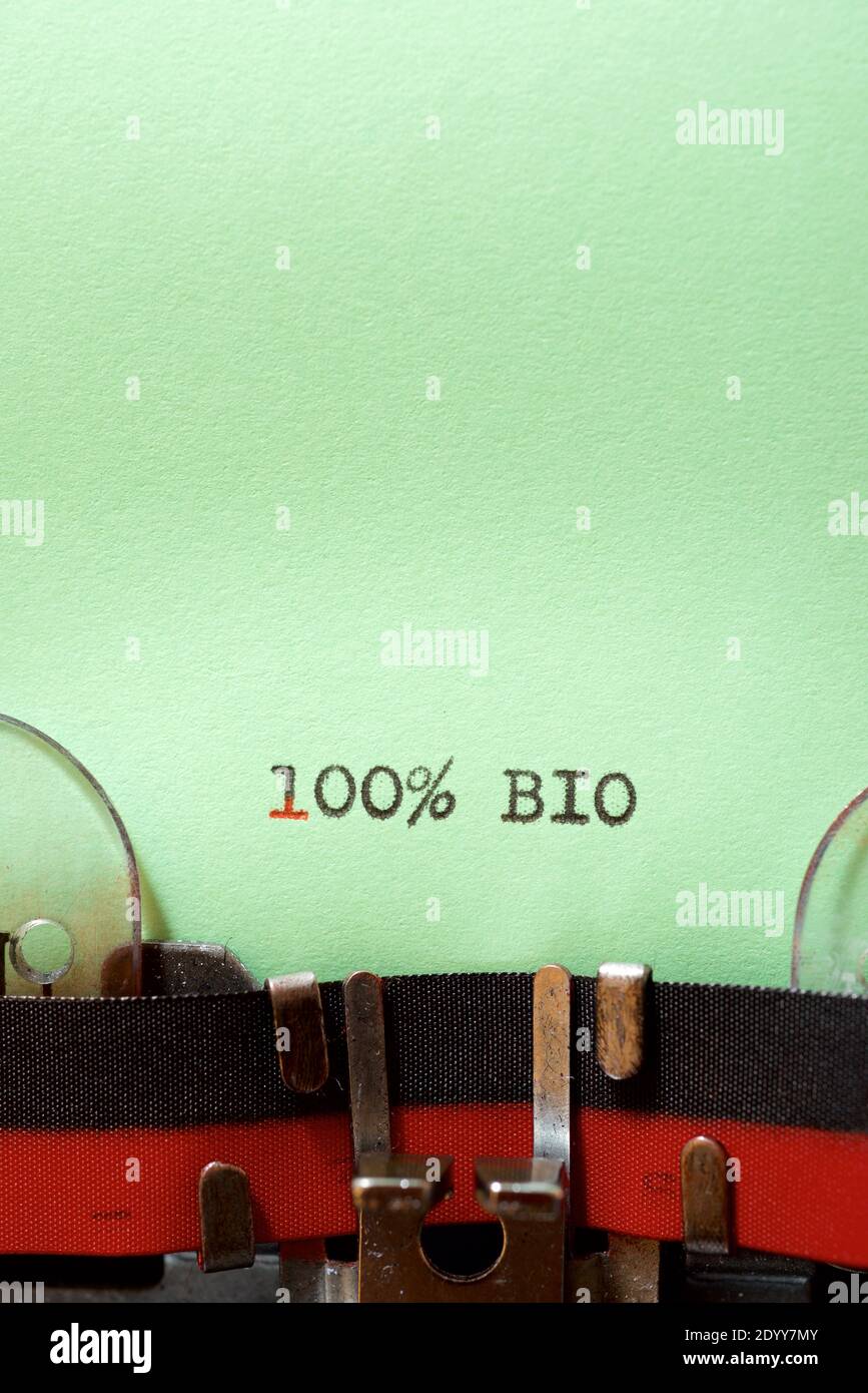 Bio food text written hi-res stock photography and images - Alamy