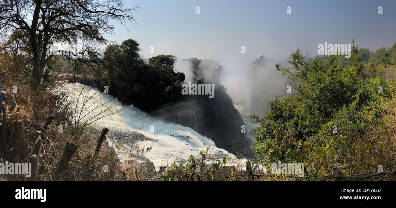 Aerial view of Victoria Falls Stock Photo - Alamy