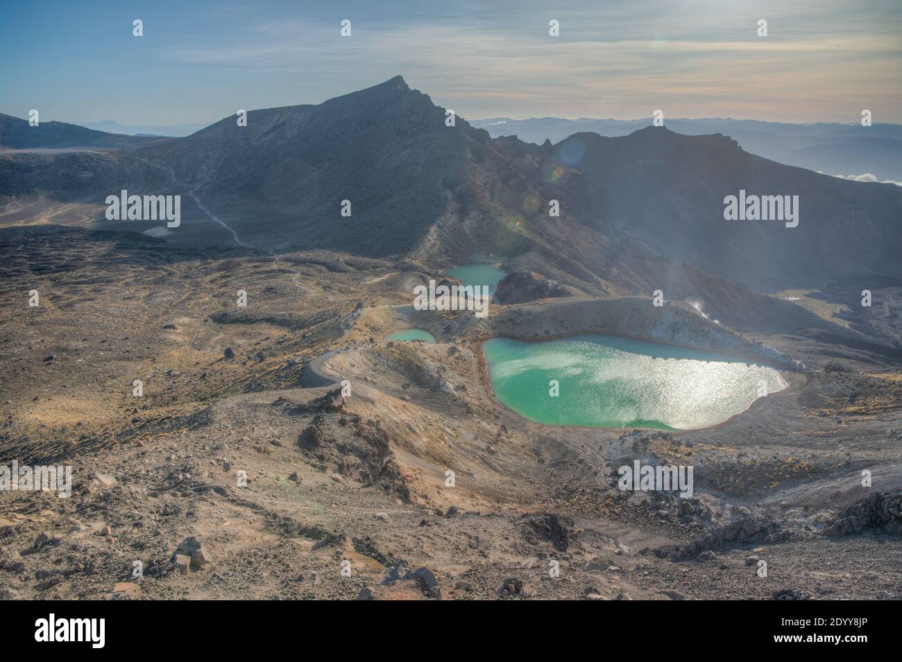 Emerald lake at Tongariro national park in New Zealand Stock Photo - Alamy