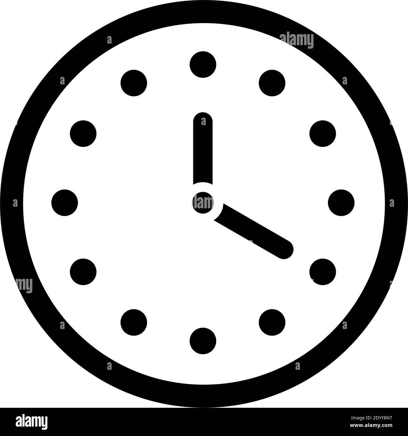 Clock gray line icon. Timer, speed, alarm, calendar symbol Stock Vector ...