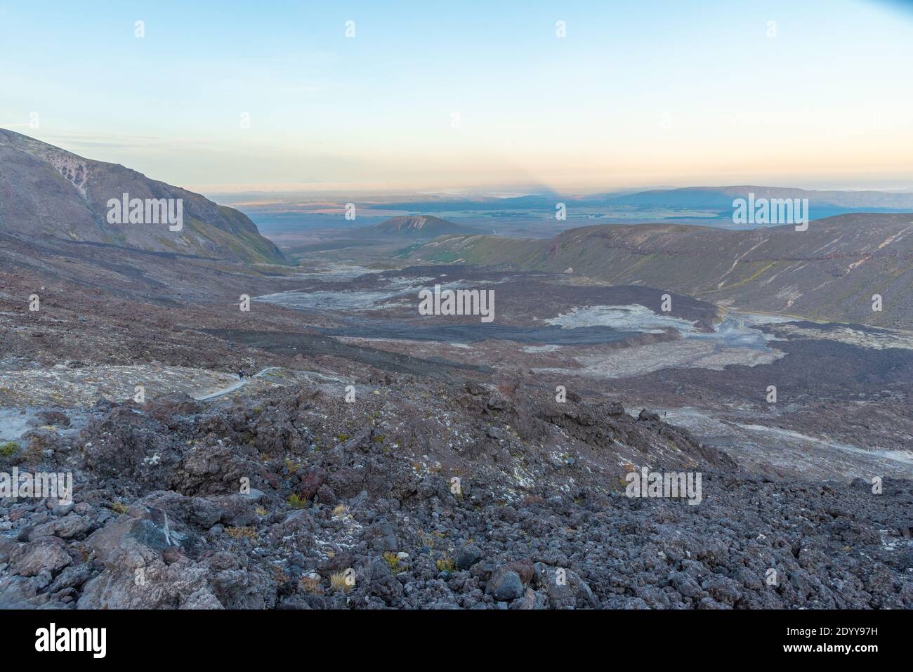 Lava valley at Tongariro national park in New Zealand Stock Photo - Alamy