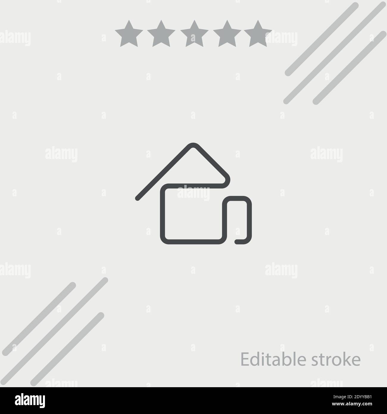 home vector icon modern simple vector illustration Stock Vector Image ...