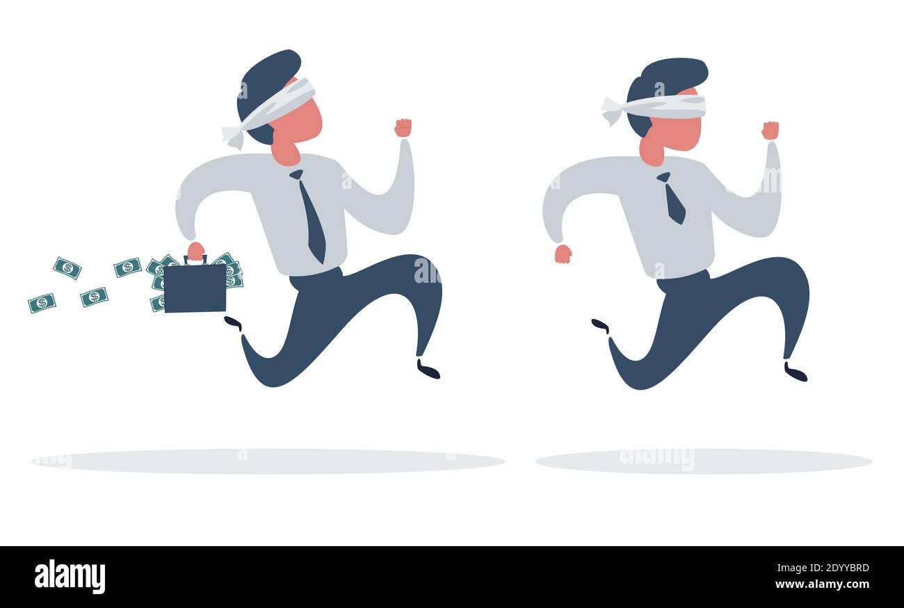 Blindfold race Stock Vector Images - Alamy