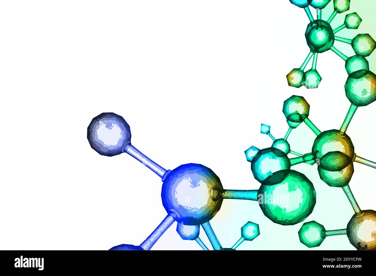 Close up atomic particle background science 3D illustration Stock Photo ...
