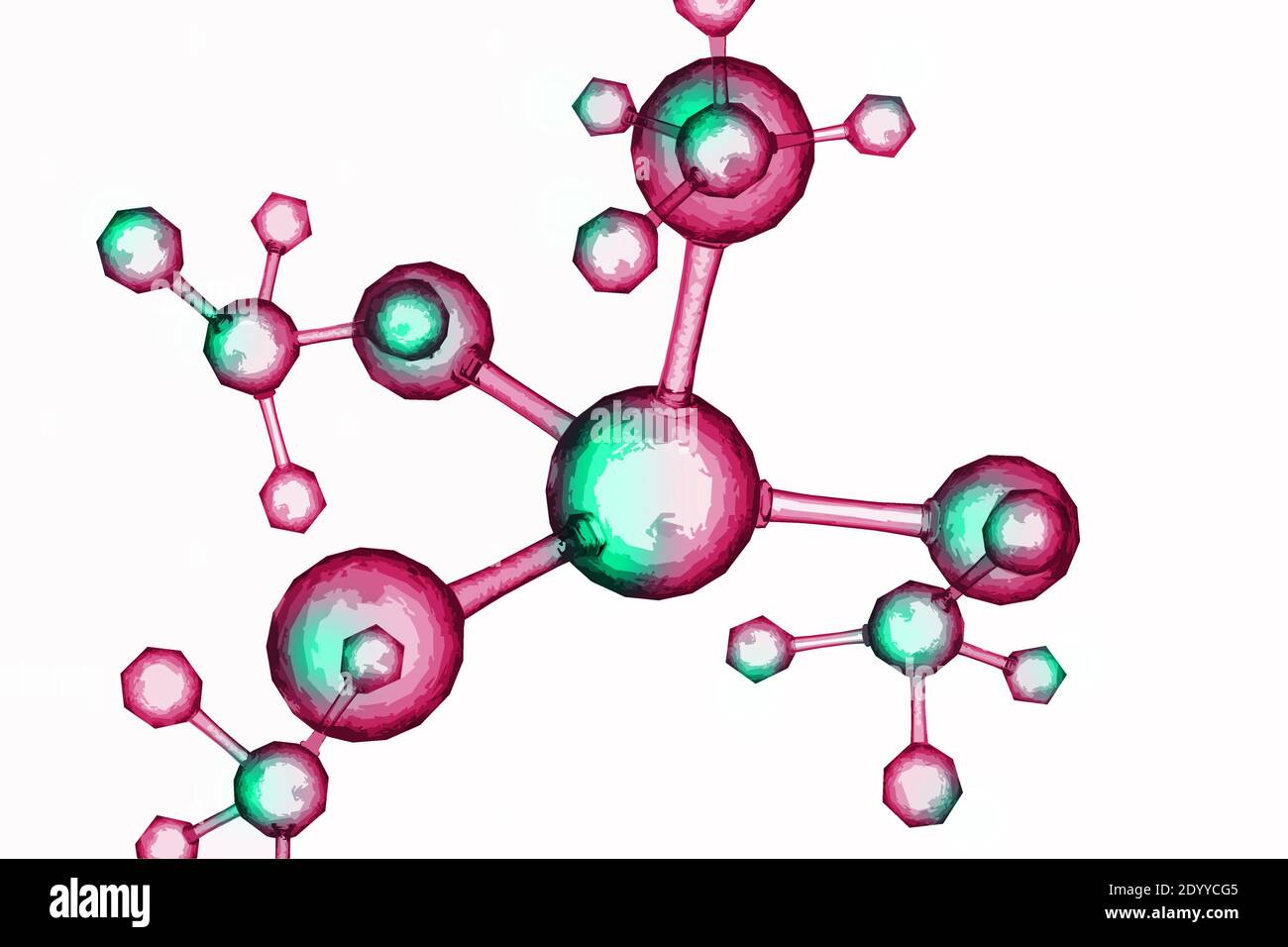 Close up atomic particle background science 3D illustration Stock Photo ...