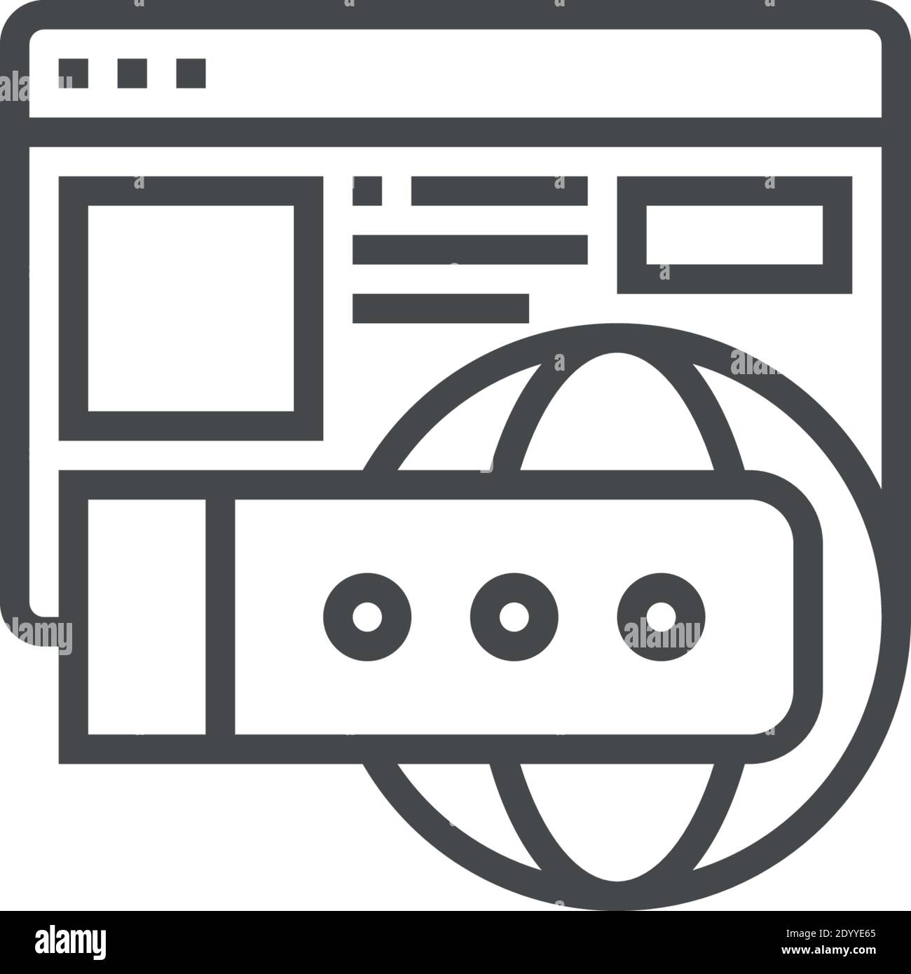 domain vector icon modern simple vector illustration Stock Vector Image ...