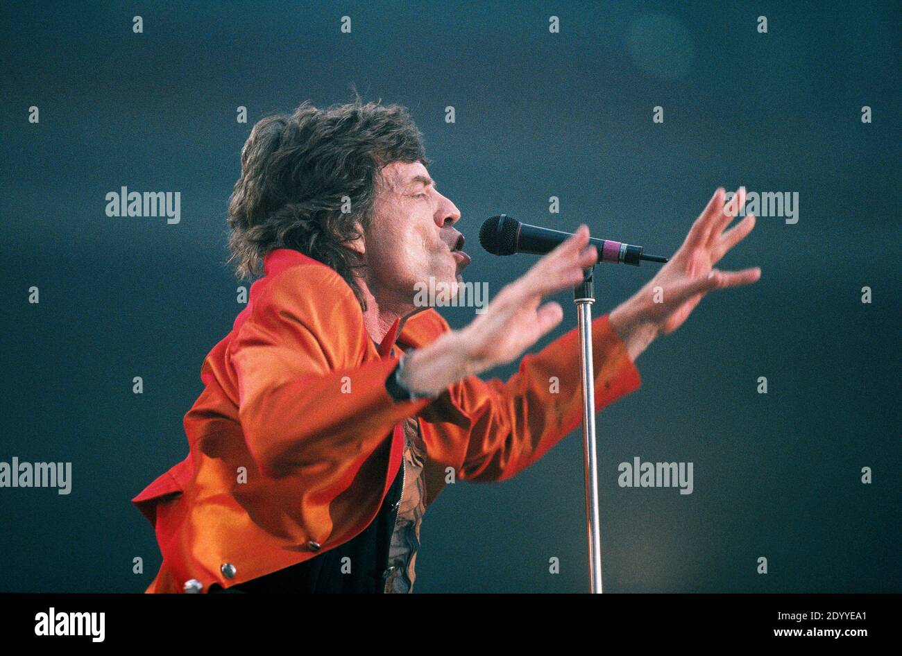Rolling Stones in concert at Wembley Stadium, London, UK. 11th July ...