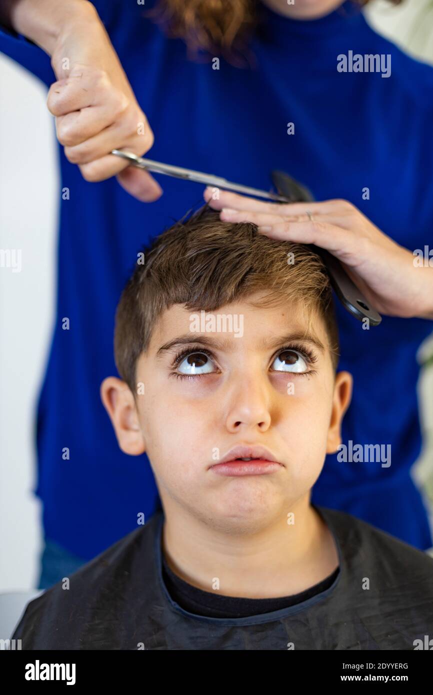 Bad home haircut hi-res stock photography and images - Alamy
