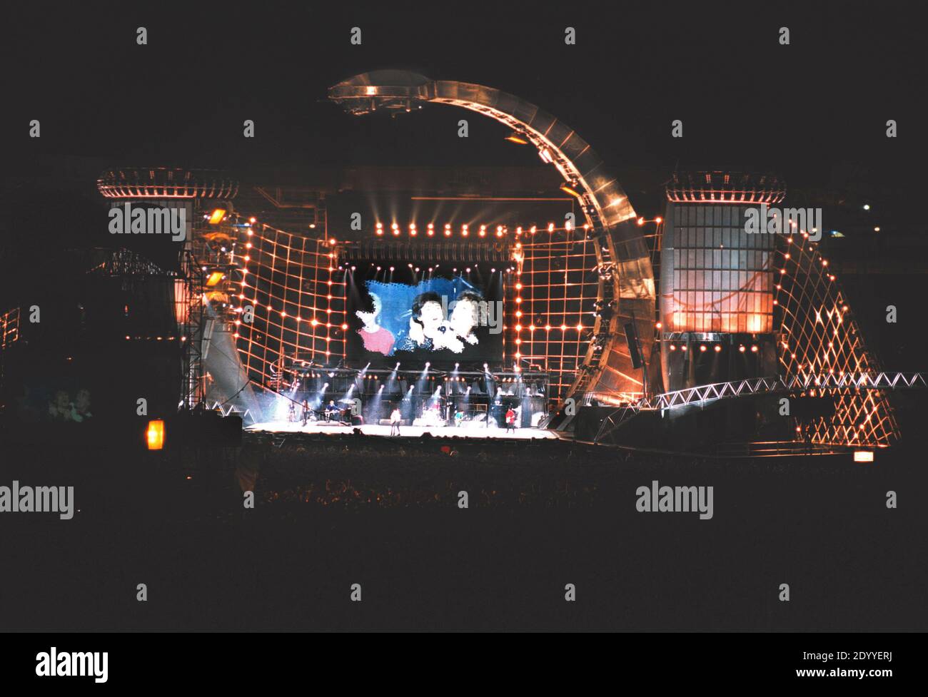 Rolling Stones in concert at Wembley Stadium, London, UK. 11th July ...