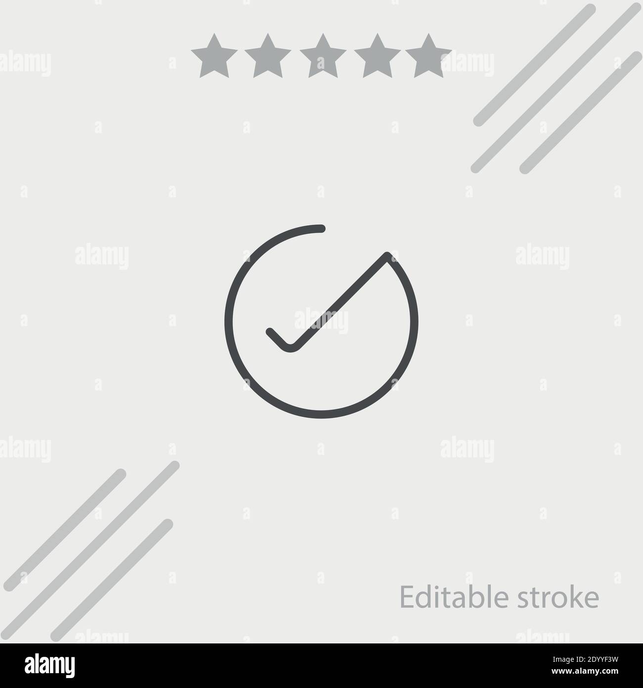 checked vector icon modern simple vector illustration Stock Vector ...