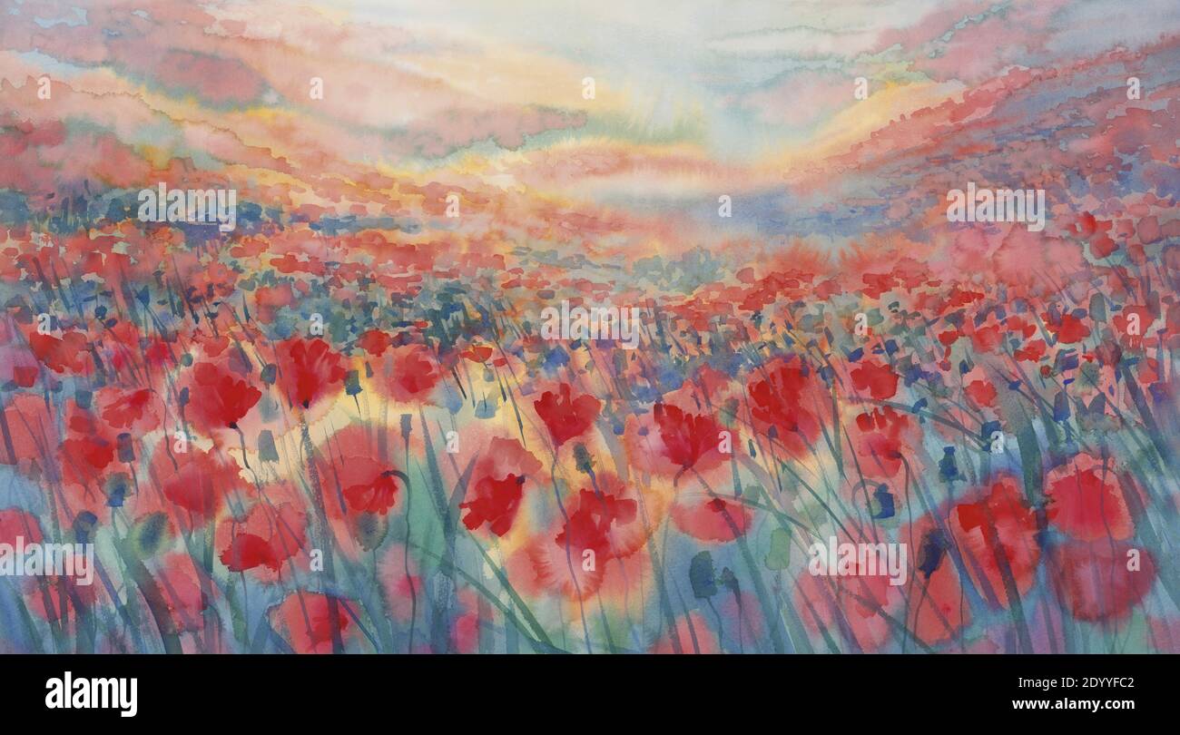 Rye field painting hi-res stock photography and images - Alamy