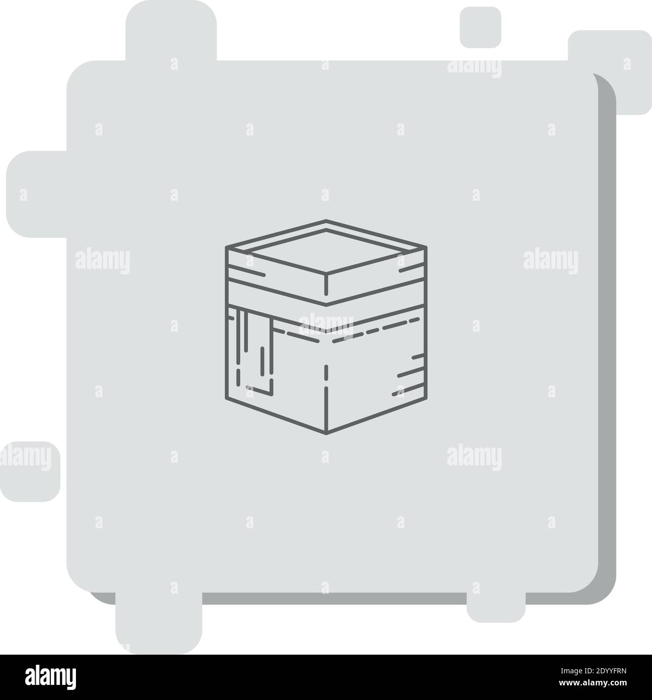 kaaba building vector icon modern simple vector illustration Stock ...