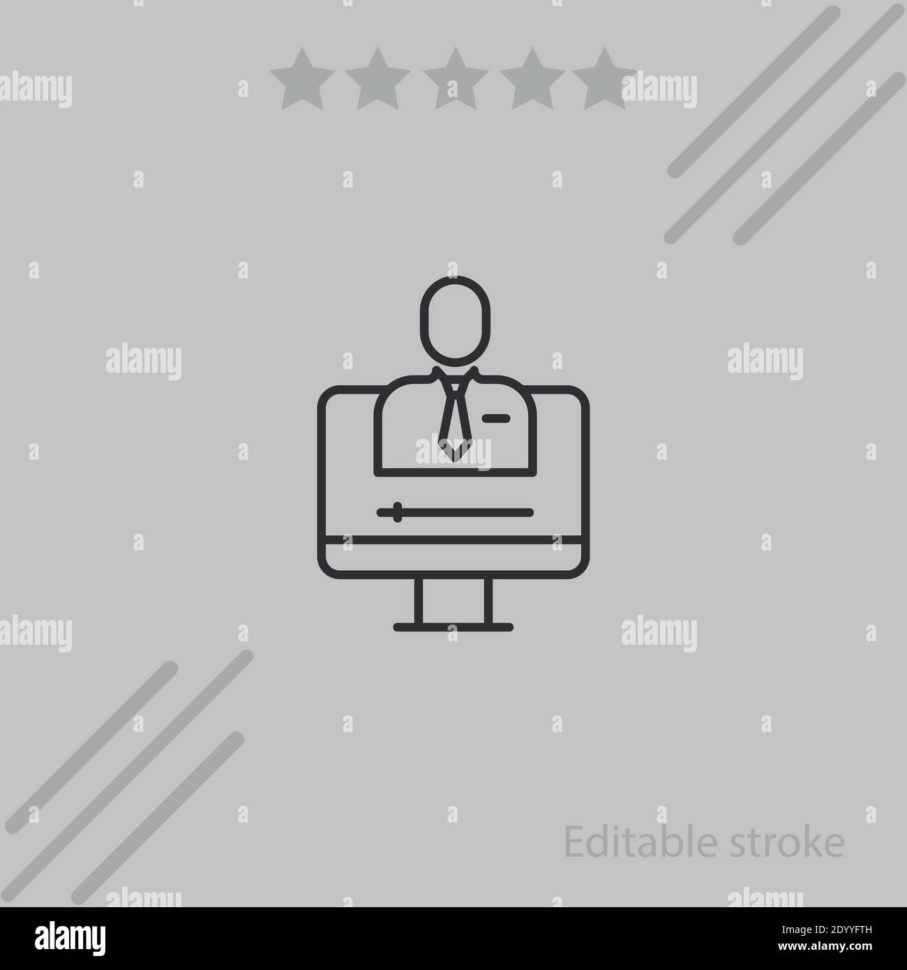 monitor vector icon modern simple vector illustration Stock Vector ...