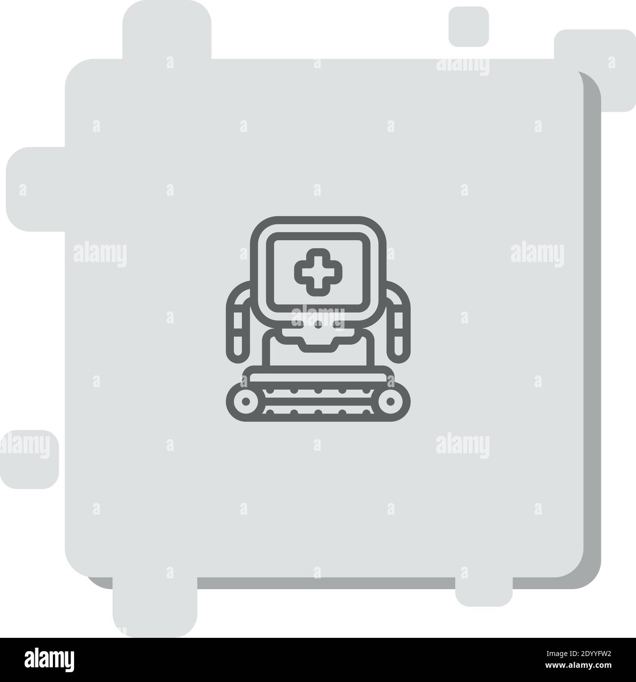 medical robot vector icon modern simple vector illustration Stock ...
