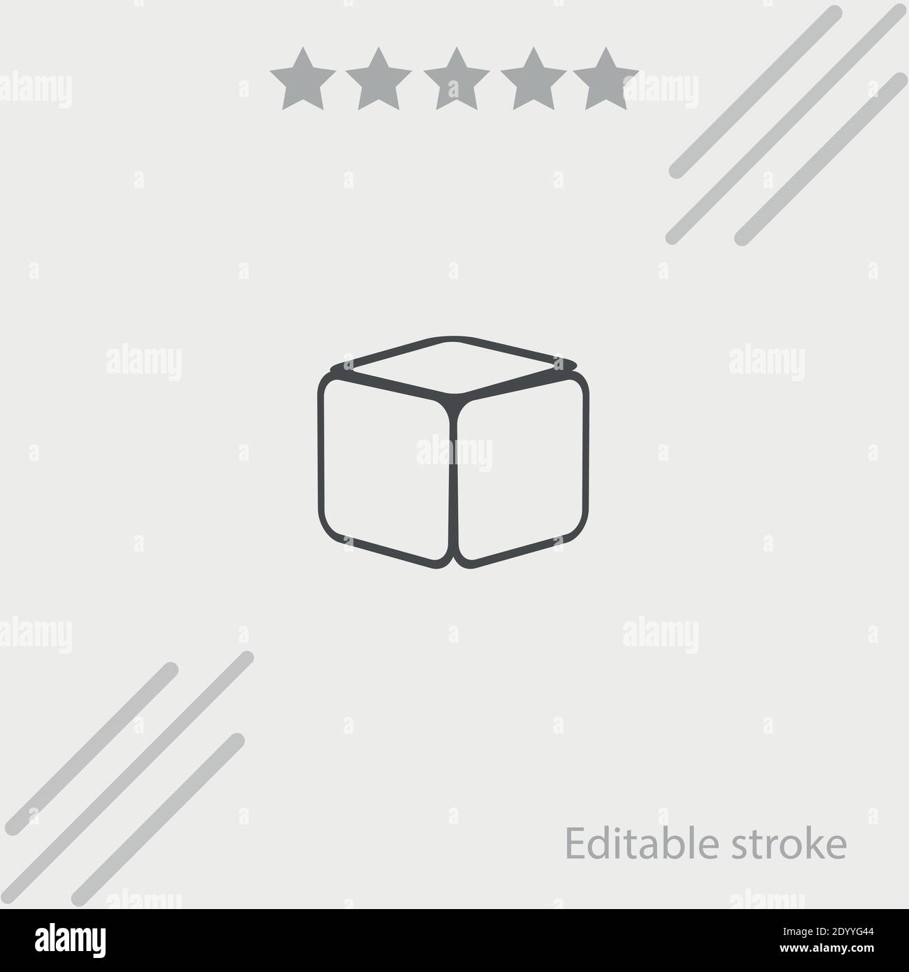 rounded box vector icon modern simple vector illustration Stock Vector ...