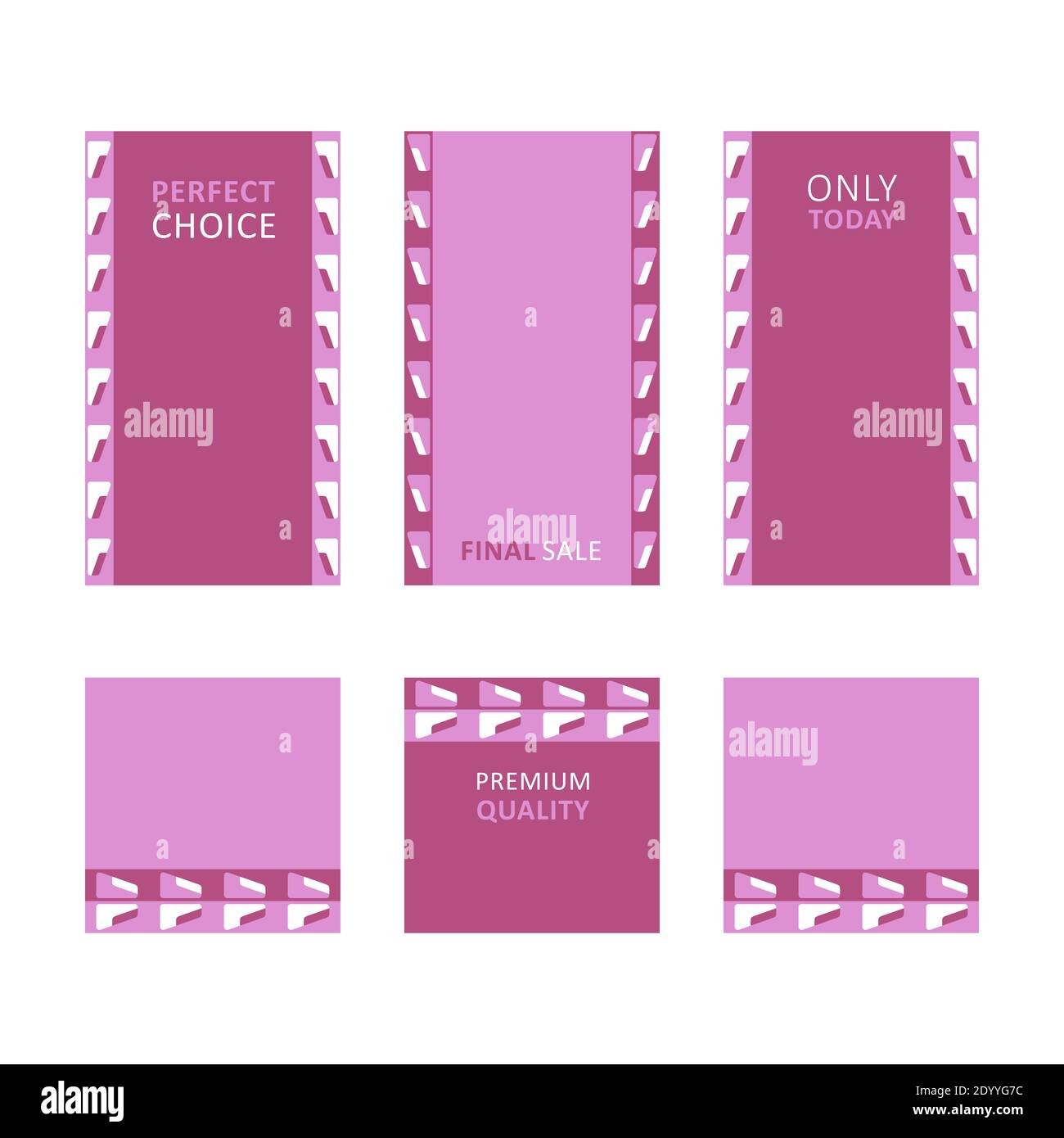 Modern decorative vector frames. Editable design templates for web ...