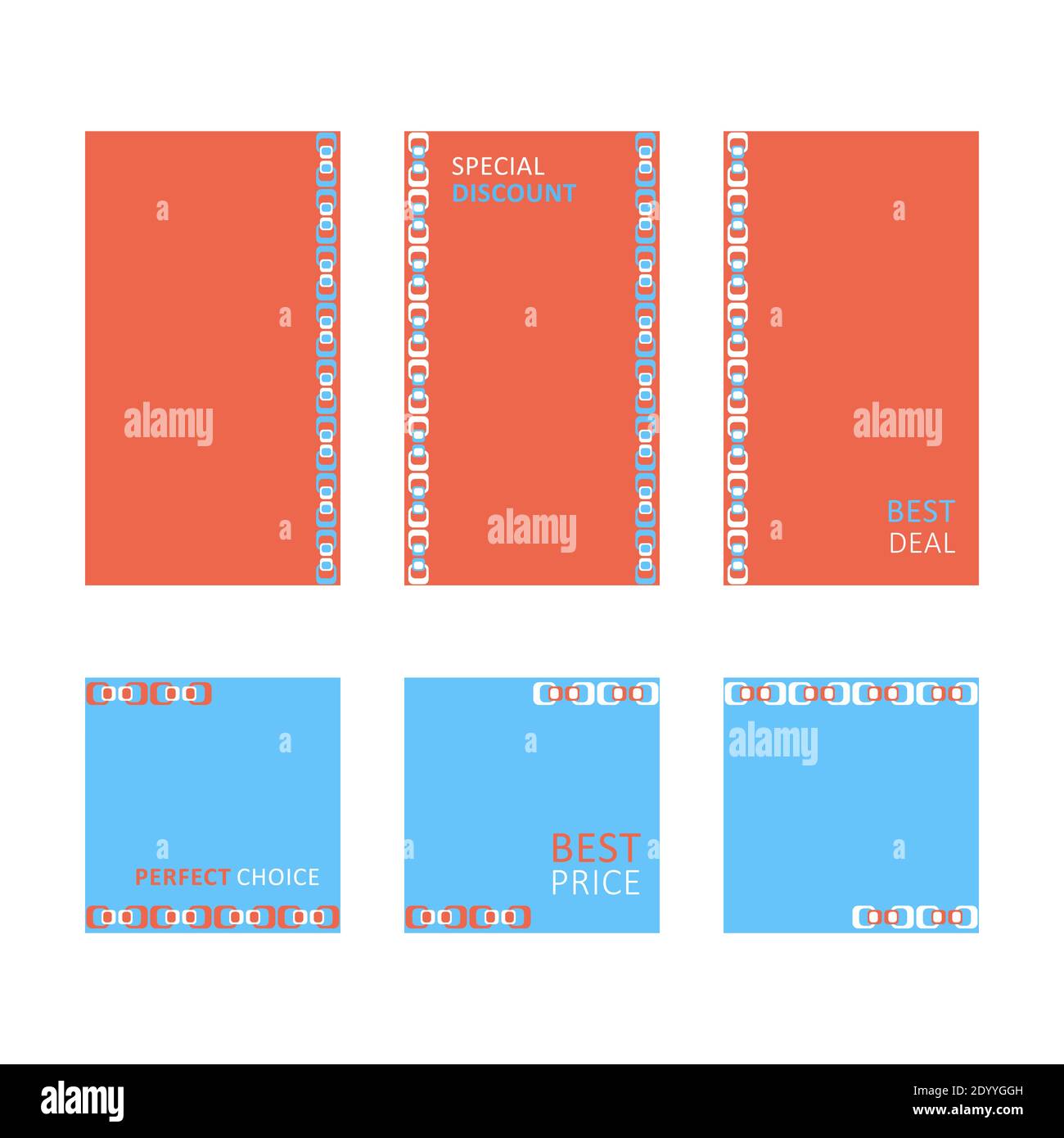 Modern decorative vector frames. Editable design templates for web ...