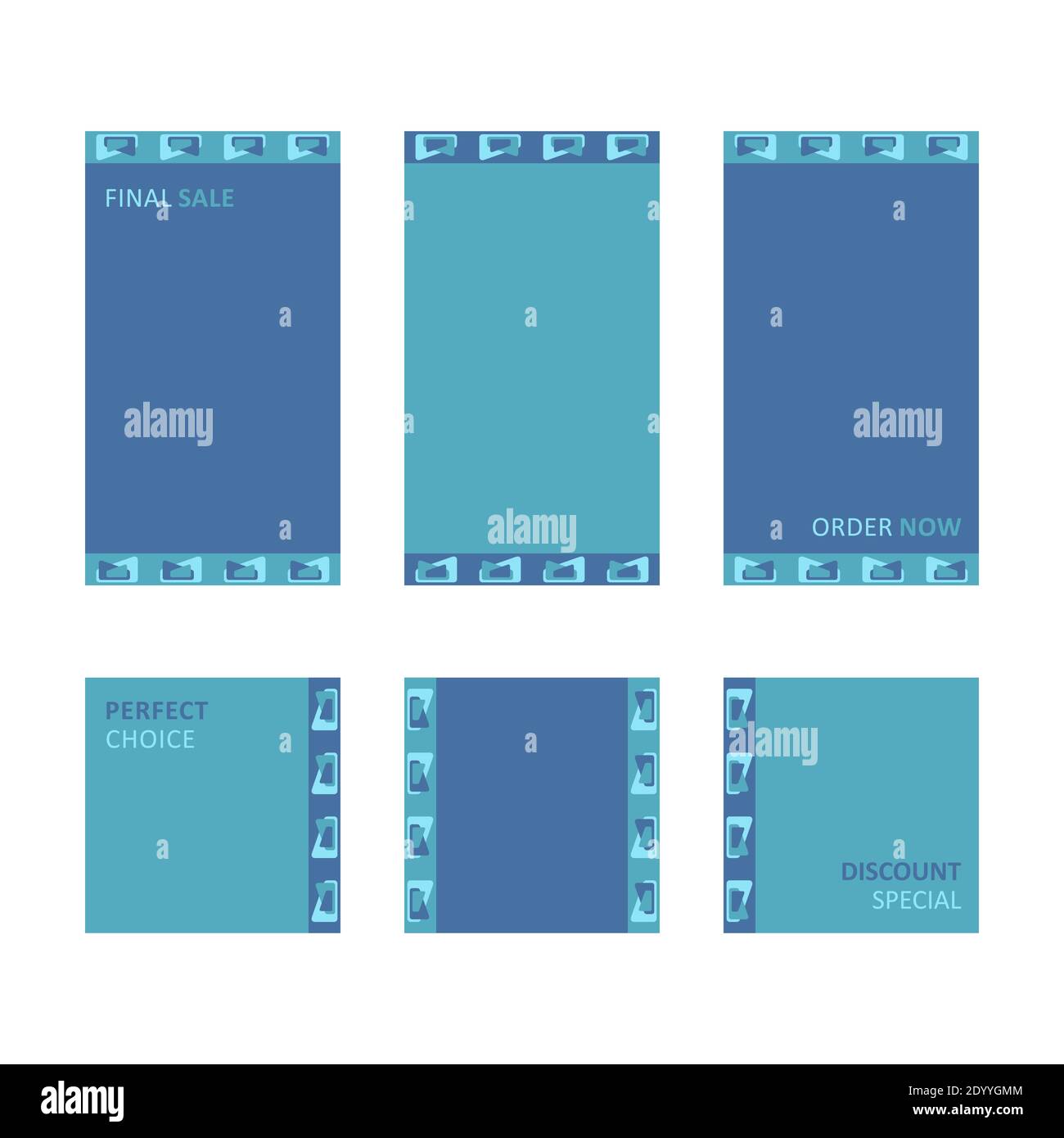 Modern decorative vector frames. Editable design templates for web ...