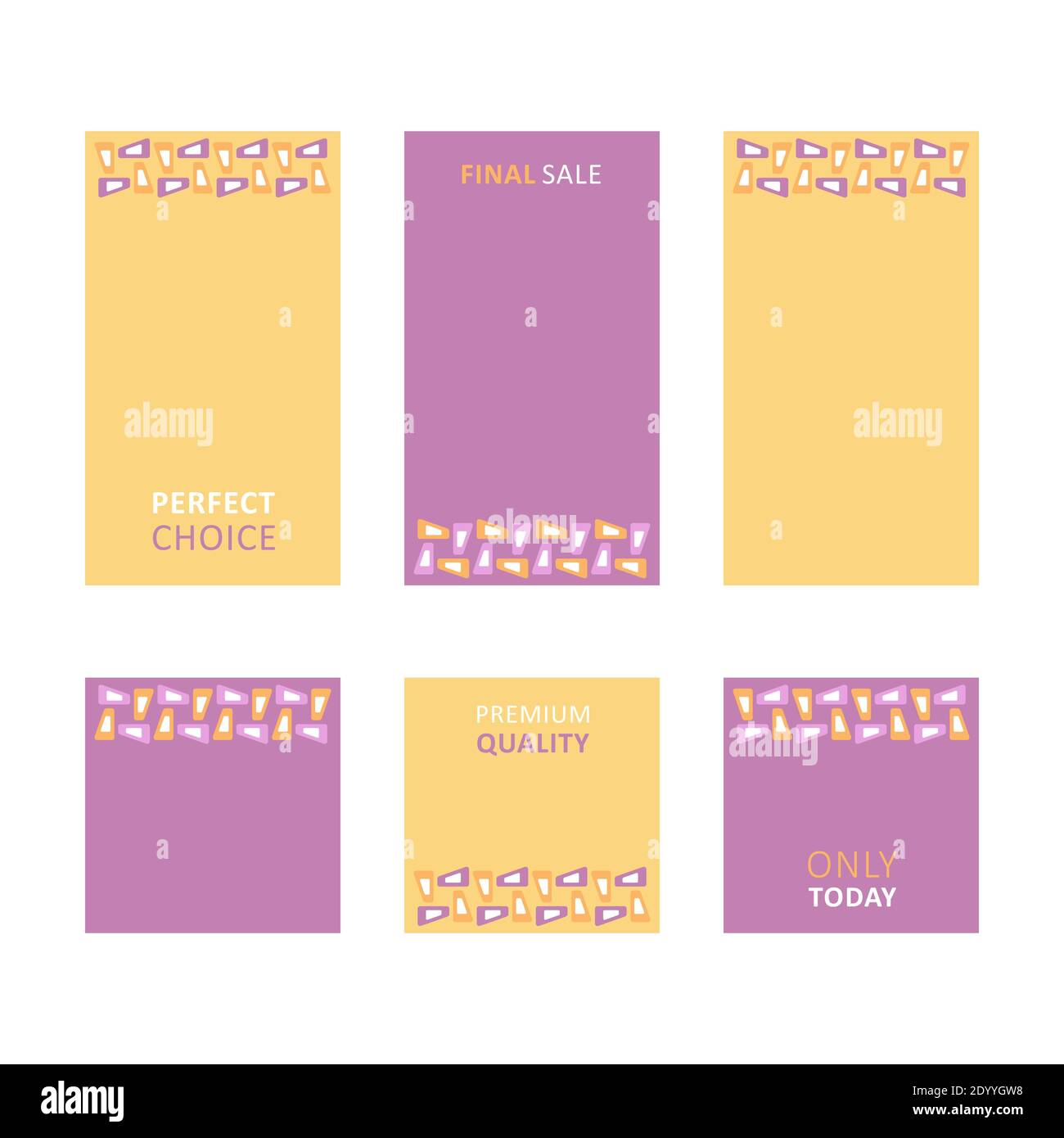 Modern decorative vector frames. Editable design templates for web ...