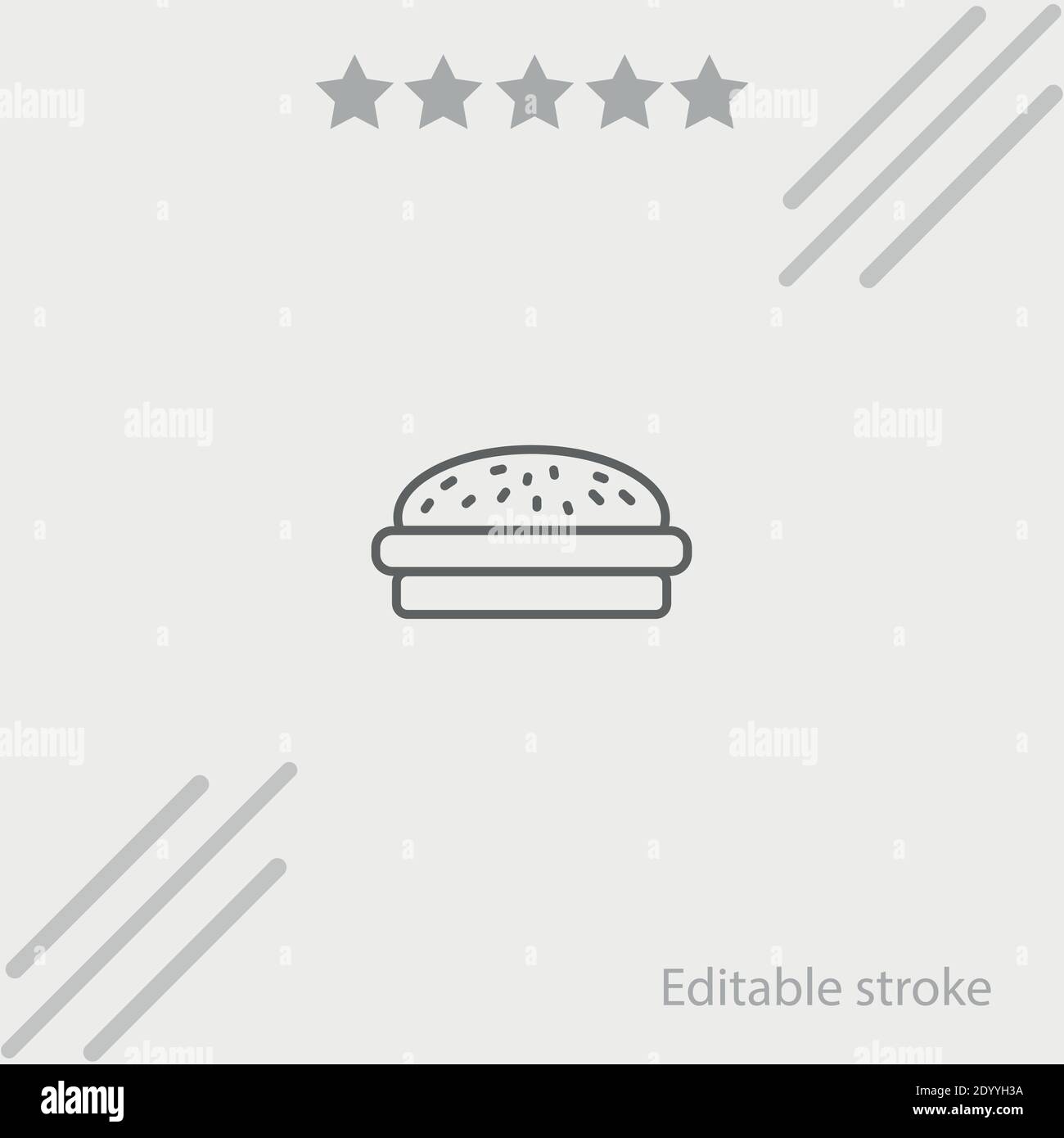 simple burger vector icon modern simple vector illustration Stock ...