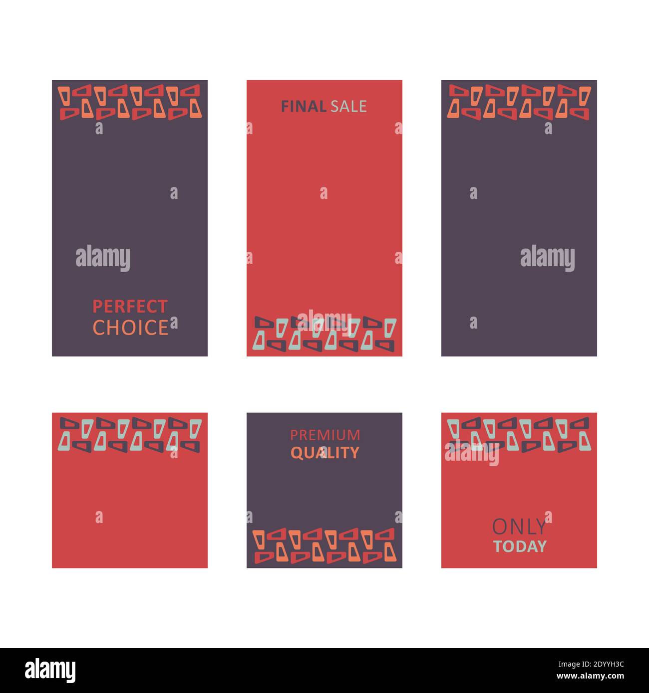 Modern decorative vector frames. Editable design templates for web ...