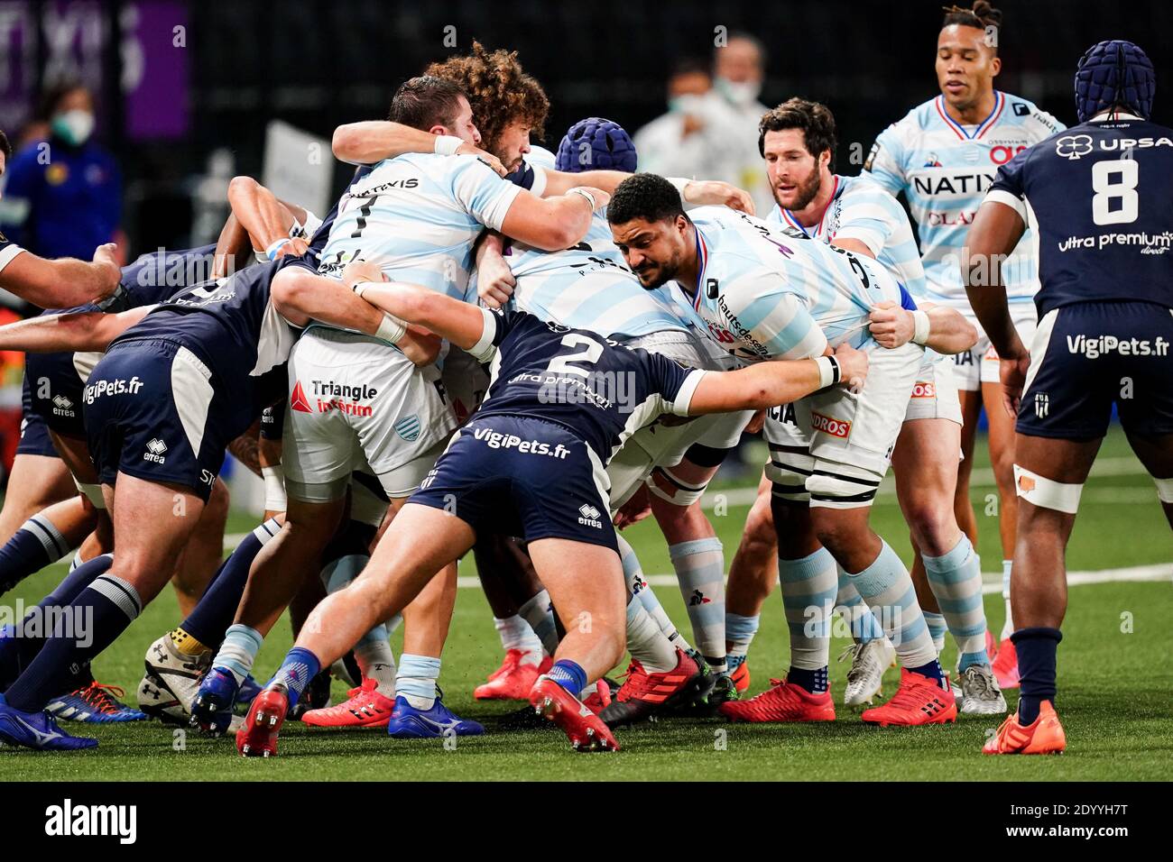 Boris Palu (R92) during the rugby TOP 14 match between Racing 92 (R92 ...