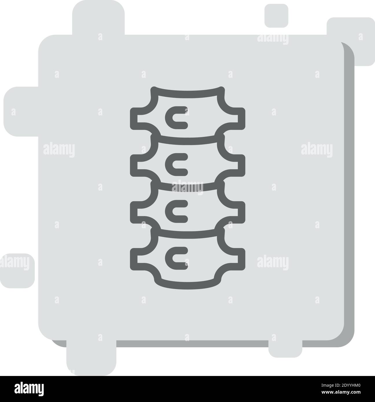 spine vector icon modern simple vector illustration Stock Vector Image ...