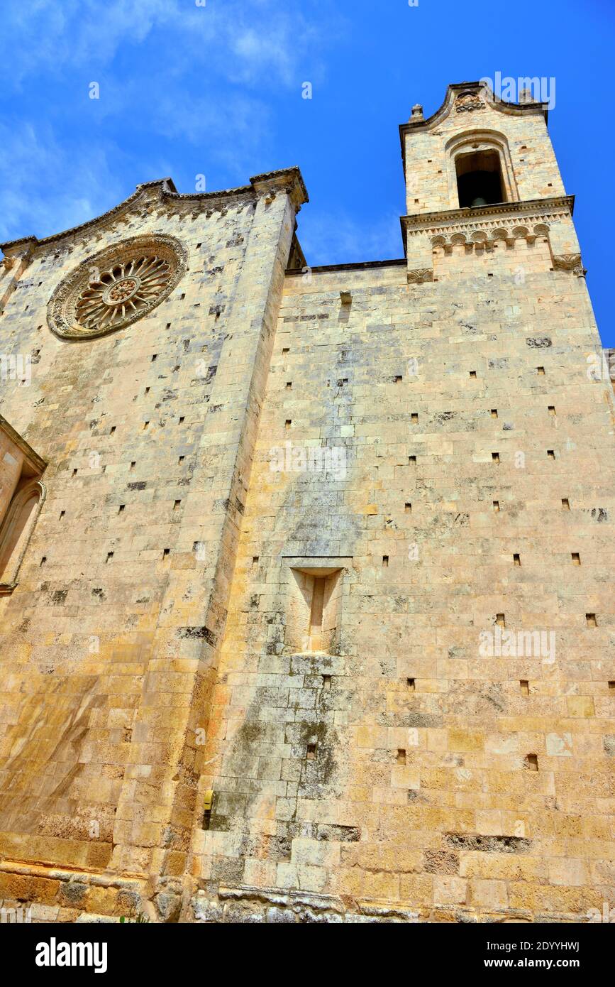 cathedral church built in the fifteenth century presents the facade in ...