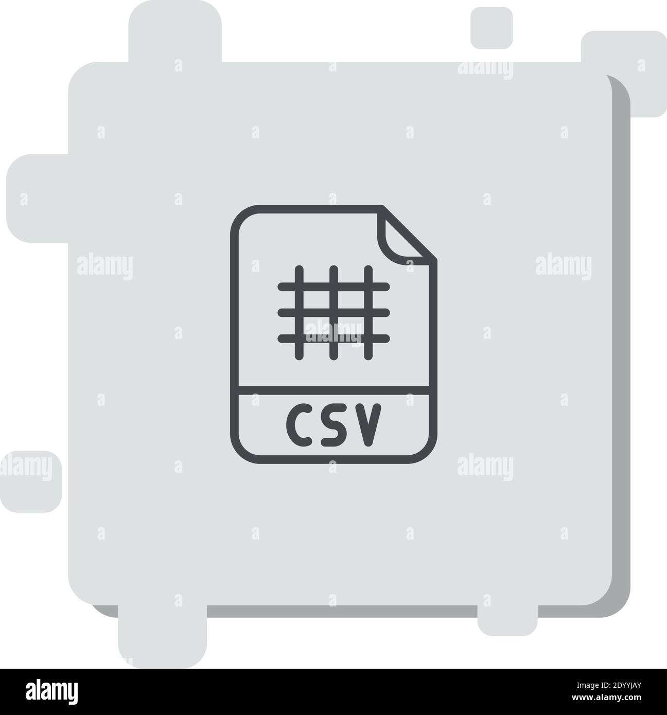 csv vector icon modern simple vector illustration Stock Vector Image ...
