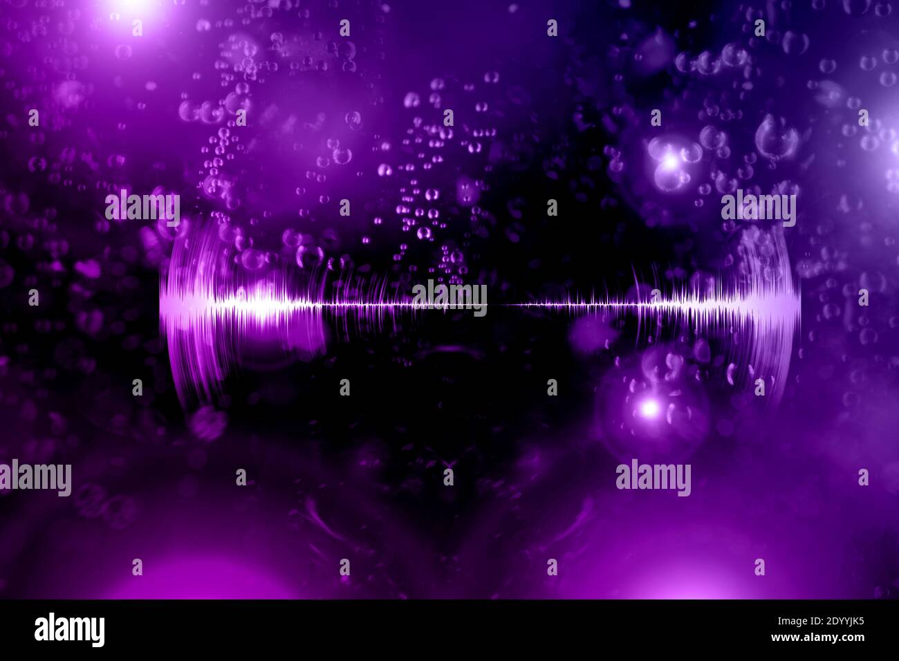 Visual neon soundwave concept 3D illustration abstract background Stock ...