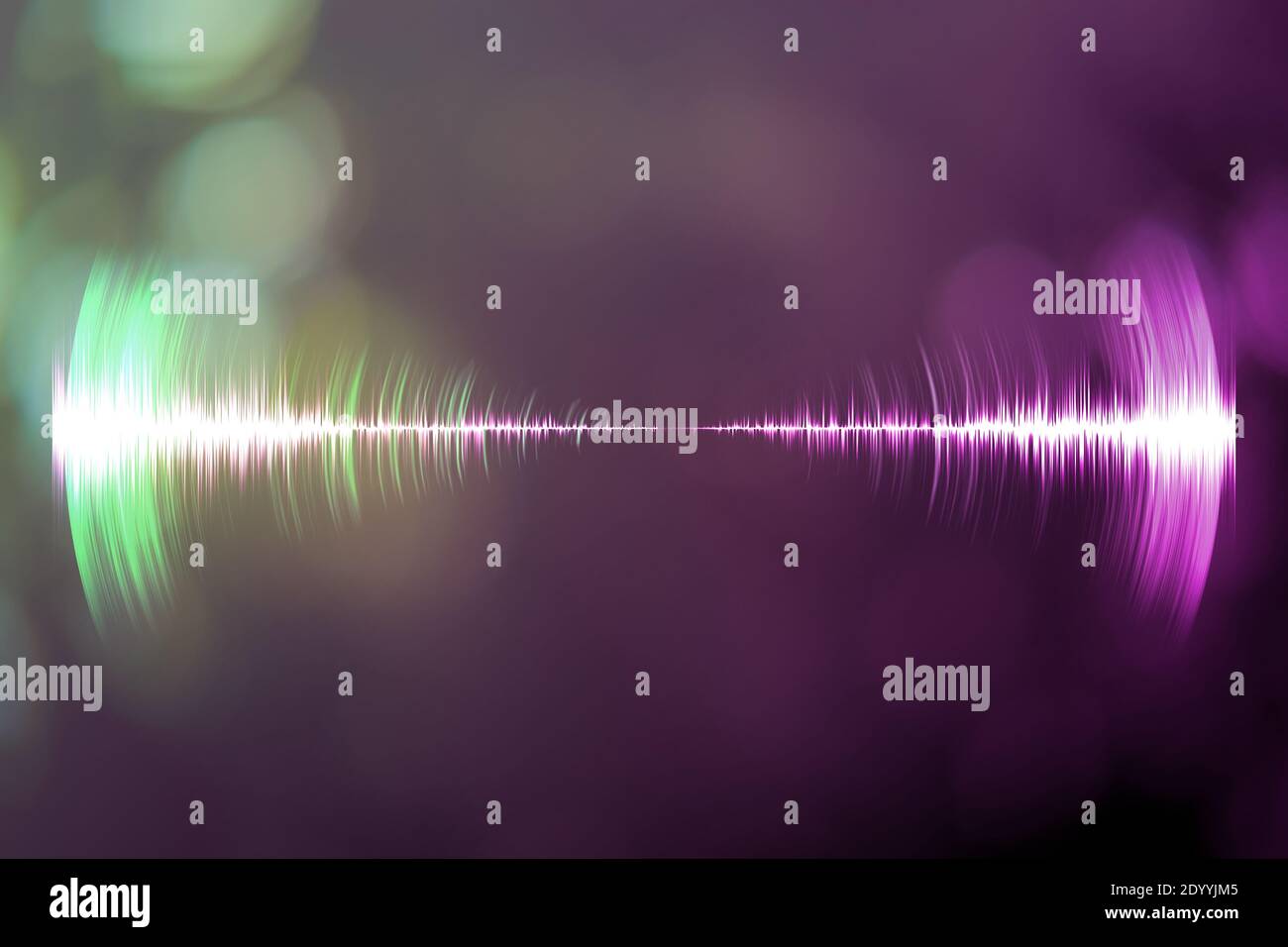 Visual neon soundwave concept 3D illustration abstract background Stock ...