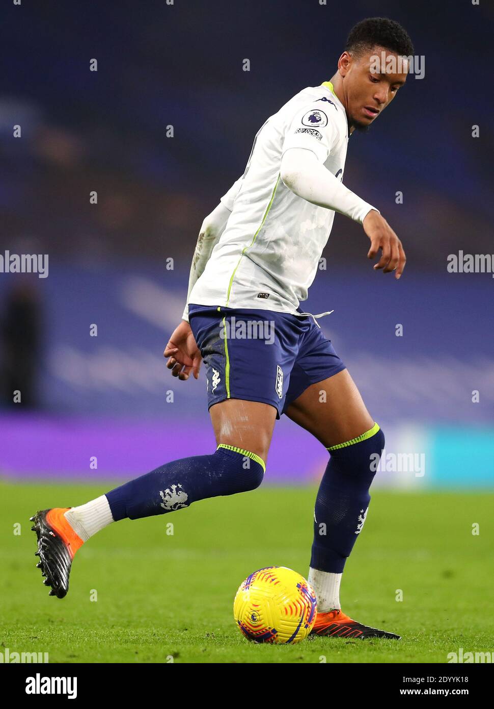 Aston Villa's Ezri Konsa in action during the Premier League match at ...