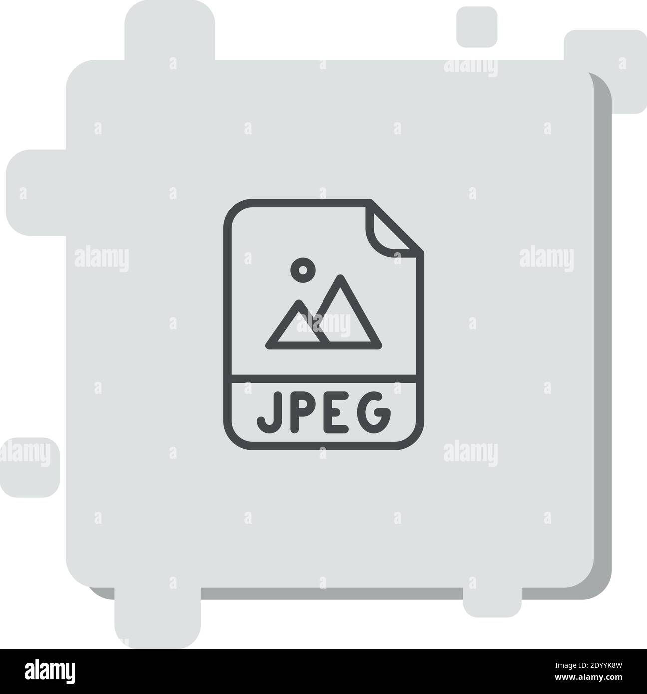 jpeg vector icon modern simple vector illustration Stock Vector Image ...
