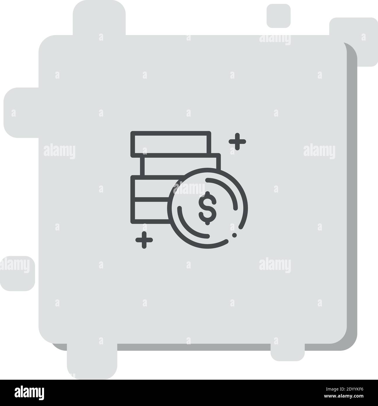 money stack vector icon modern simple vector illustration Stock Vector ...