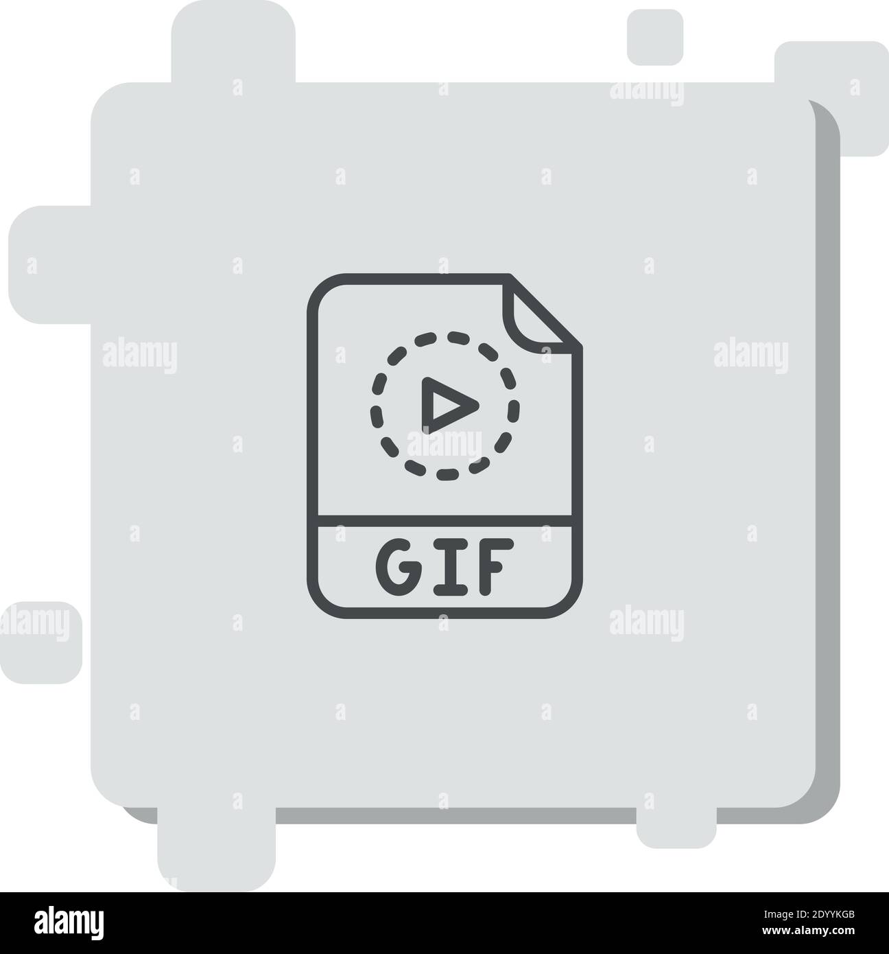 gif vector icon modern simple vector illustration Stock Vector Image ...
