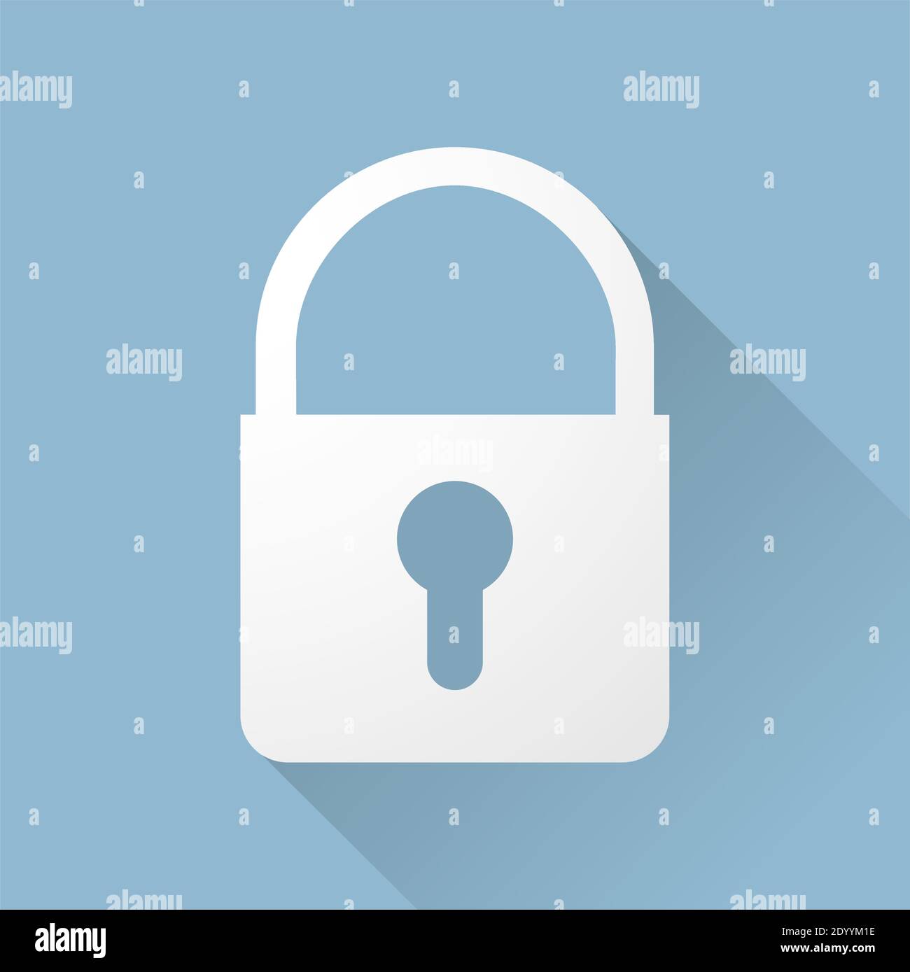 Design of flat lock symbol Stock Vector Image & Art - Alamy