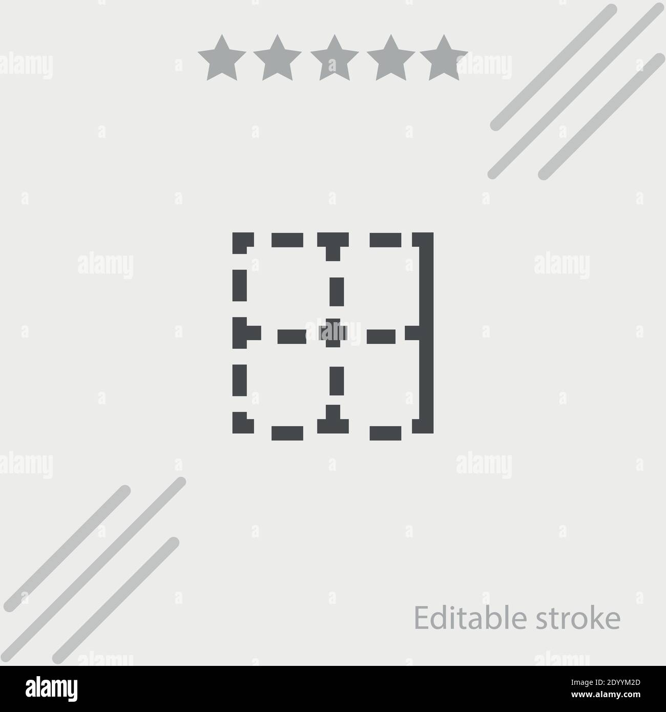 border vector icon modern simple vector illustration Stock Vector Image ...