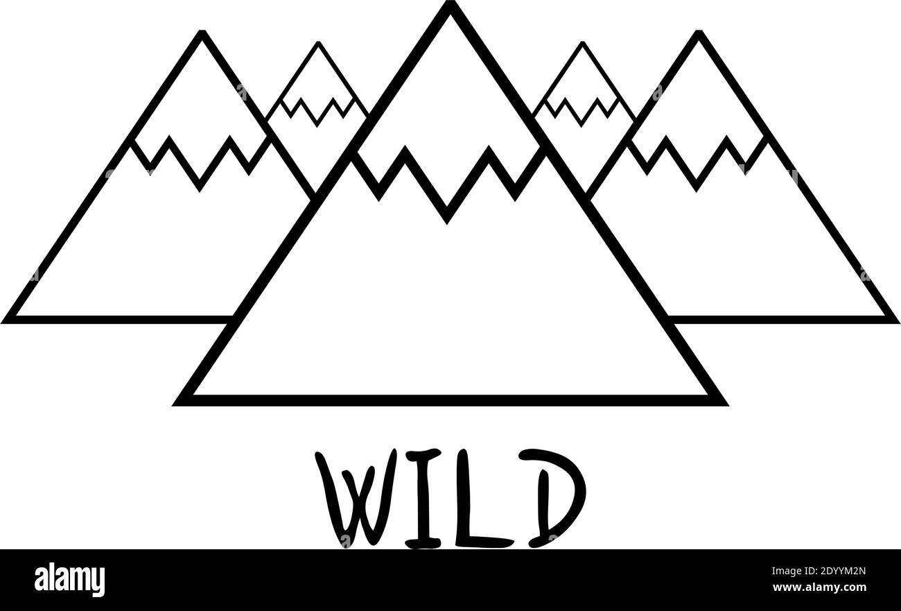 Top mountain landscape rock Stock Vector Images - Alamy