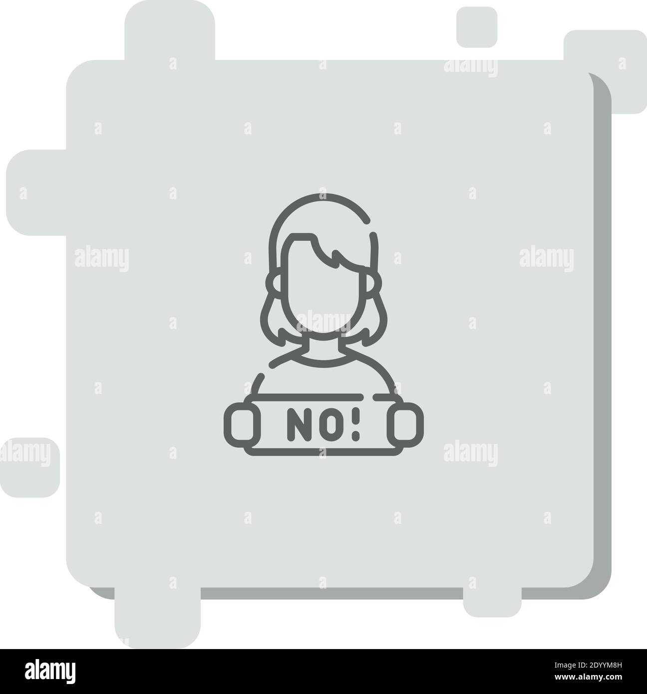 protester vector icon modern simple vector illustration Stock Vector ...