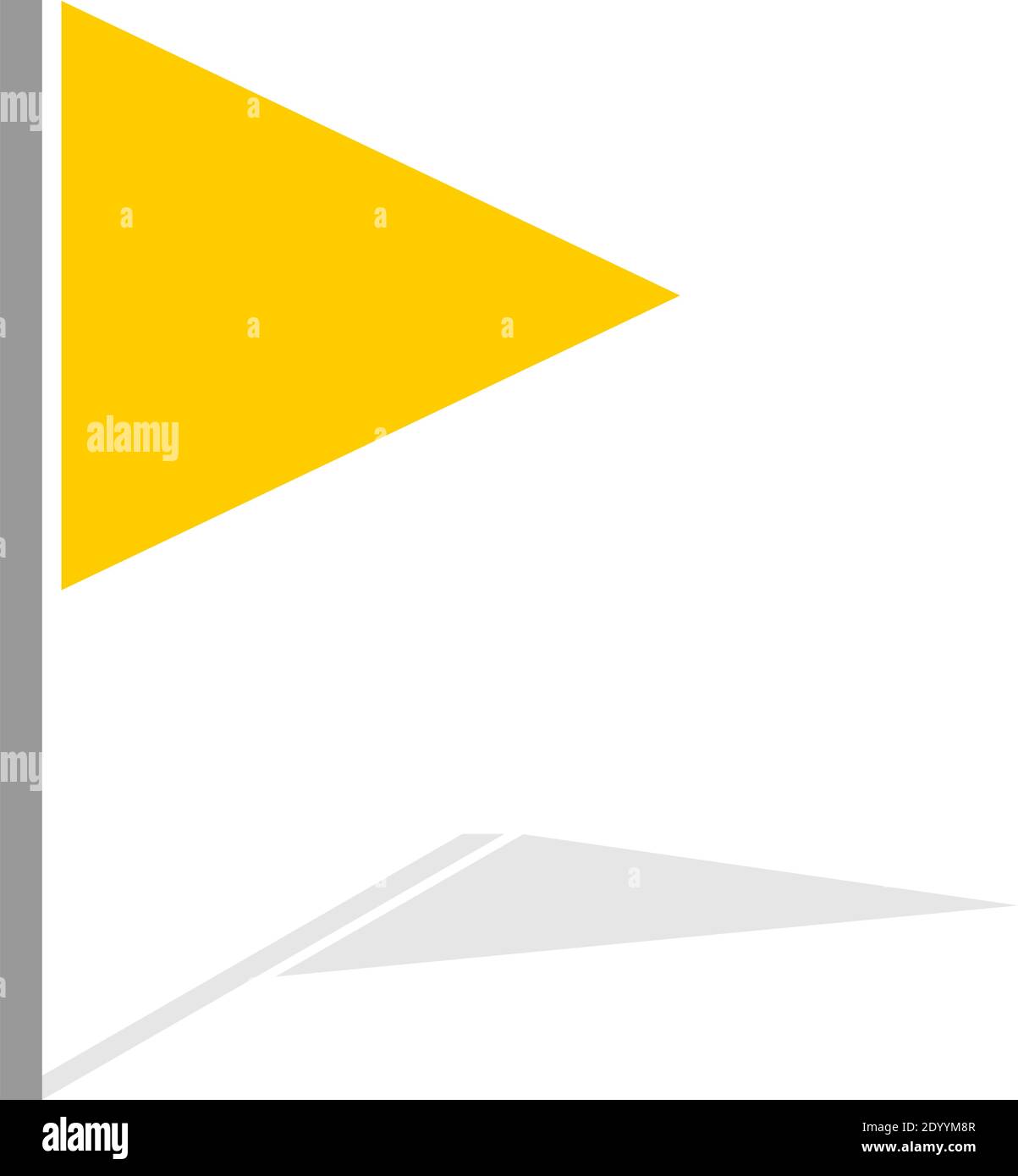 Caution flag Cut Out Stock Images & Pictures - Alamy