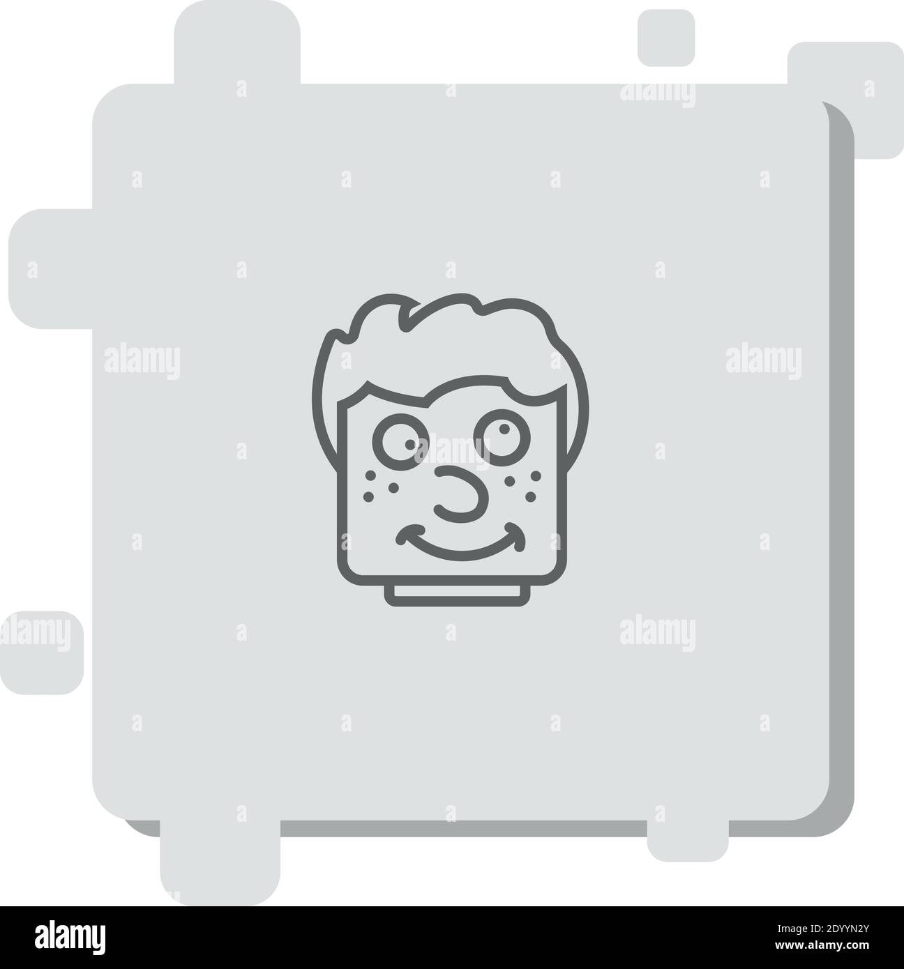 goofy vector icon modern simple vector illustration Stock Vector Image ...