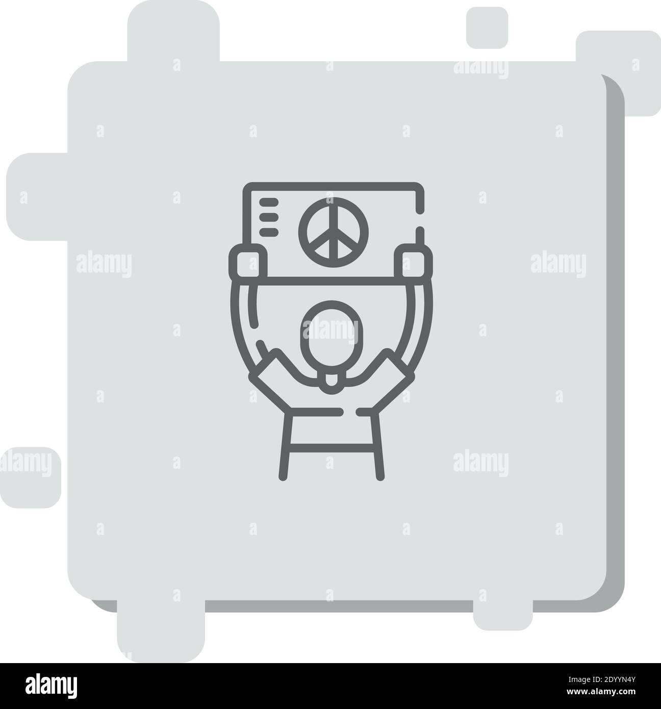 demonstrator vector icon modern simple vector illustration Stock Vector ...