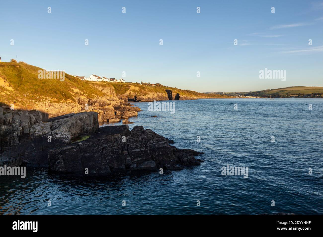 Looking back towards the Teifi estuary from below the Cliff Hotel ...