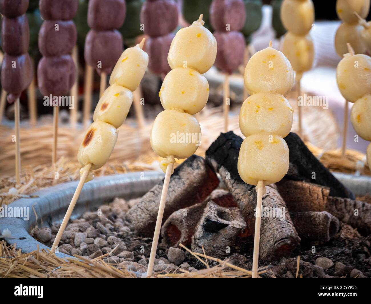 Japanese Street Food Dango rice dumpling sweet dish Stock Photo - Alamy