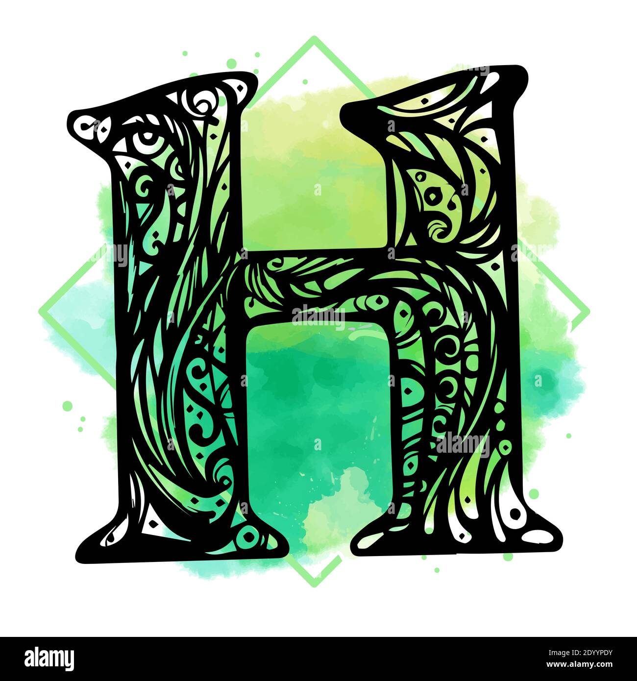 Medieval letter 'h' hi-res stock photography and images - Alamy