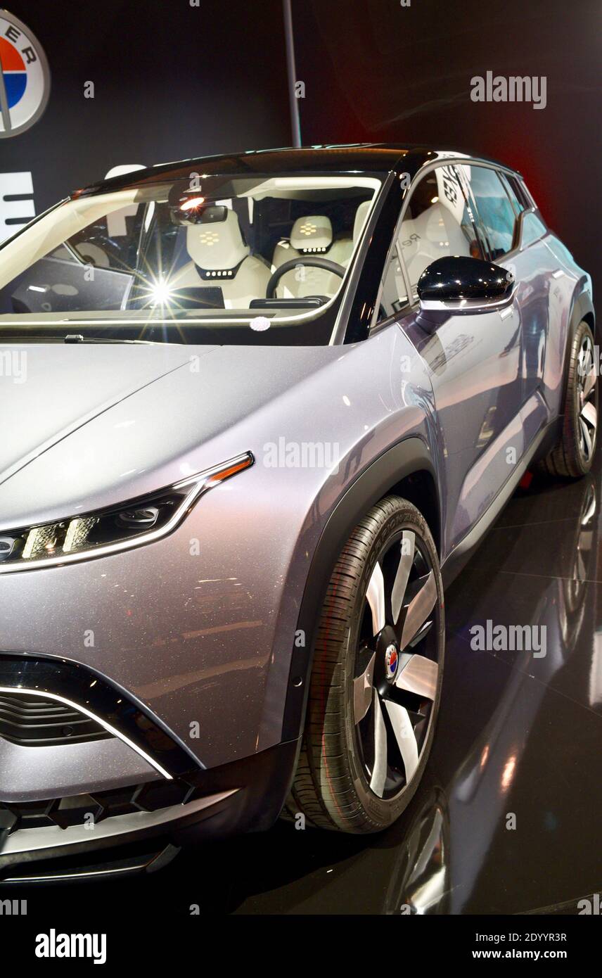 All-electric Fisker Automotive Ocean crossover vehicle, with solar ...